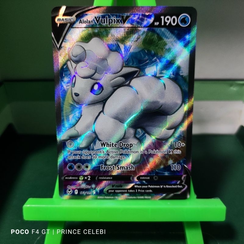 Pokemon TCG - Alolan Vulpix V Full Art | Shopee Philippines
