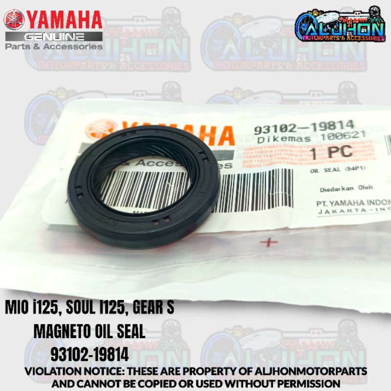YAMAHA MIOi125 / M3 MAGNETO OIL SEAL 93102-19814 | Shopee Philippines