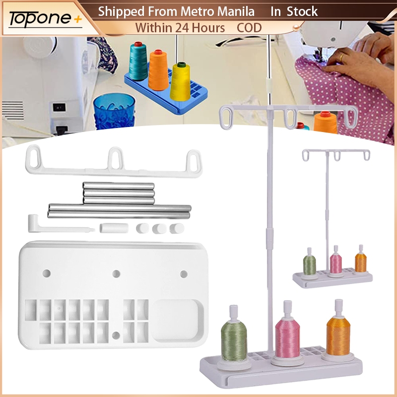 3 Cone Spool Thread Stand Rack for Sewing Embroidery Machines Serger ...