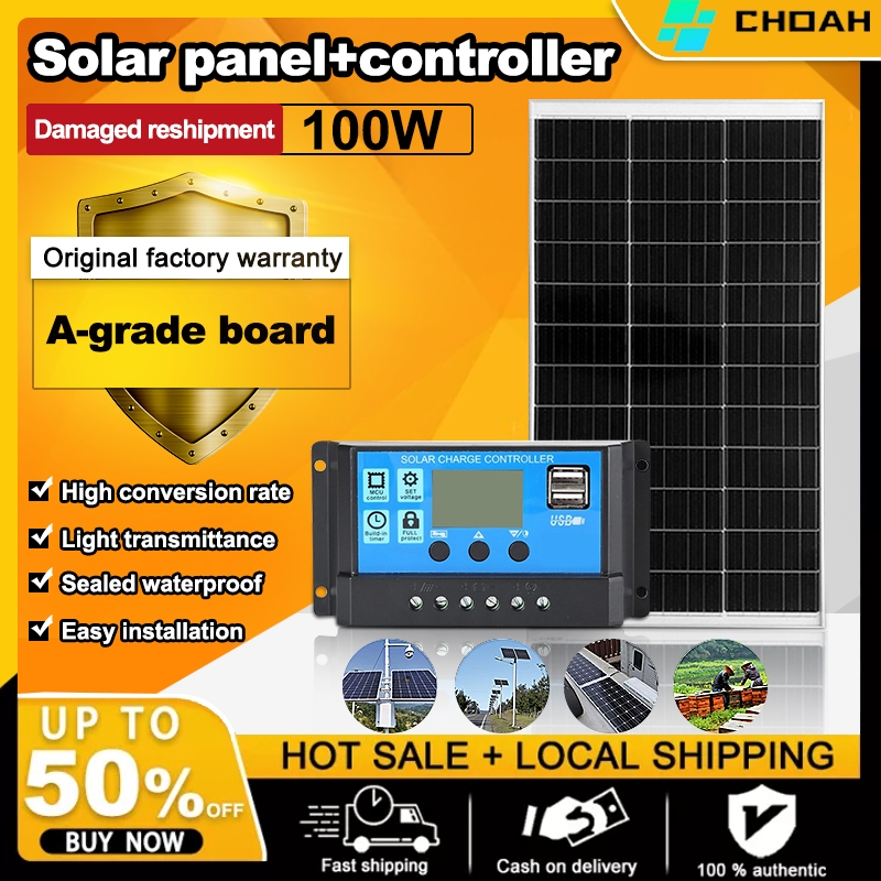 Solar panel monocrystalline silicon 100W solar panel IP67 waterproof ...
