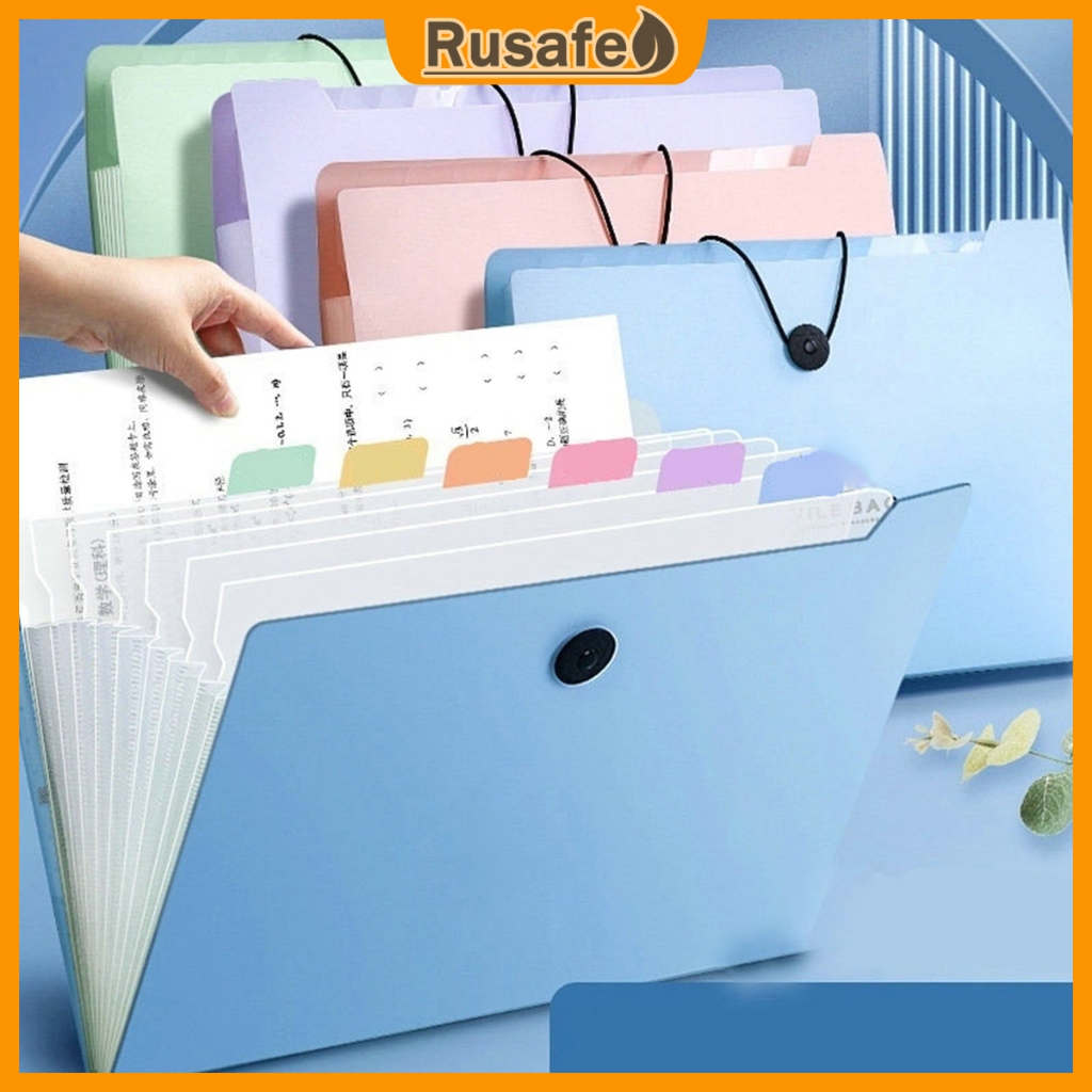 Portable A4 Document Sorting And Storage Organ Bag Universal 12-Cell ...