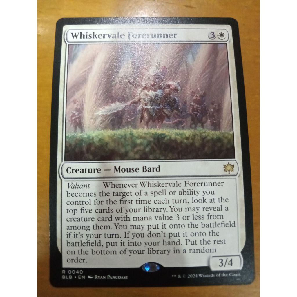 MTG Whiskervale Forerunner Rare BLB Bloomburrow Magic the Gathering ...
