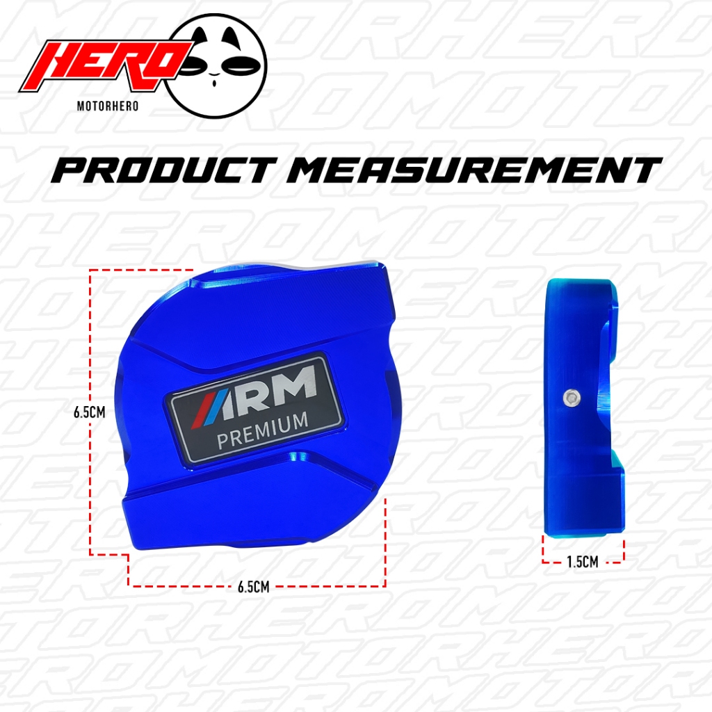 ARM Fuel Tank Cover Full CNC Alloy For Universal Yamaha model | Shopee ...