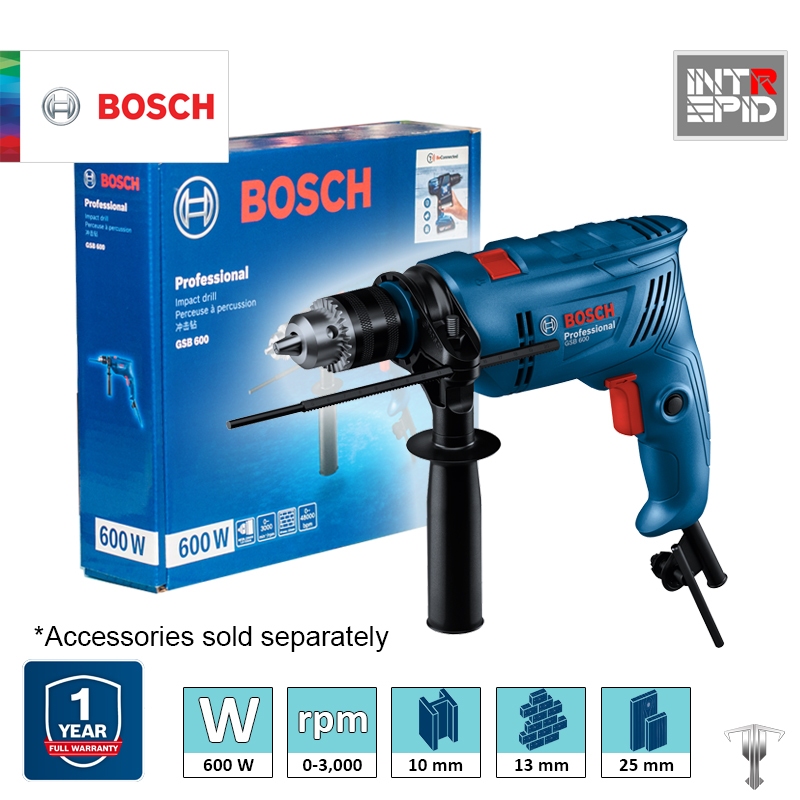 Bosch GSB 600 Professional 600 W Impact Drill Contractor s Choice Power Tool Shopee Philippines