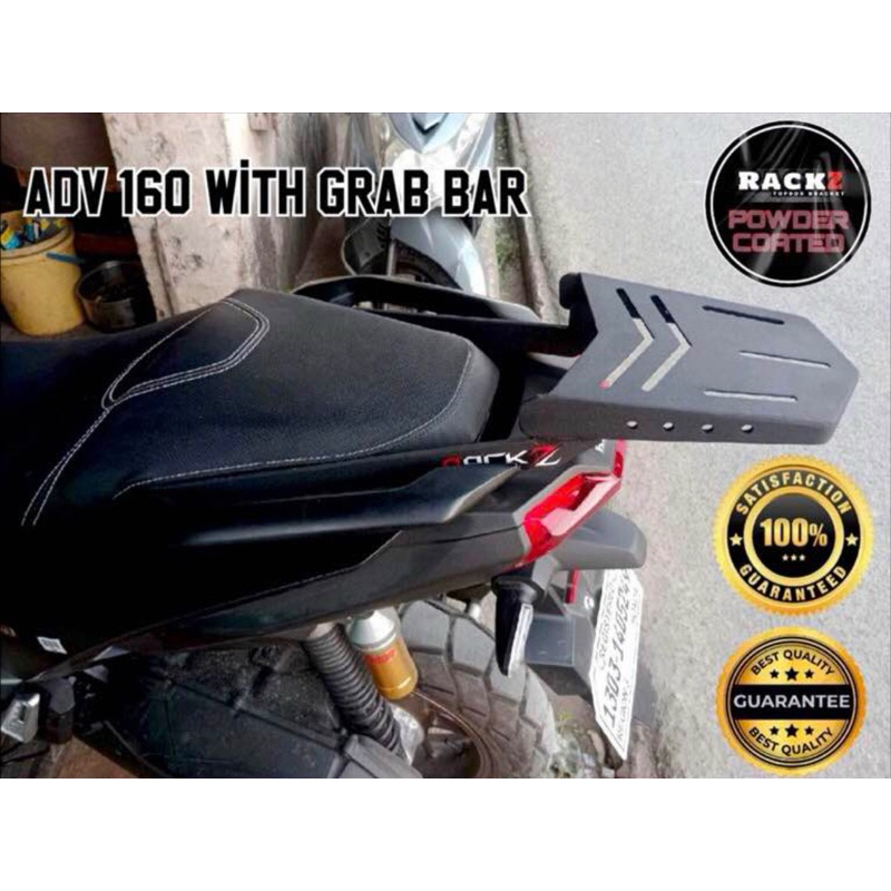 Rack Z Monorack Bracket for Honda ADV 160 - Plated ( Stay Grab Bar ...
