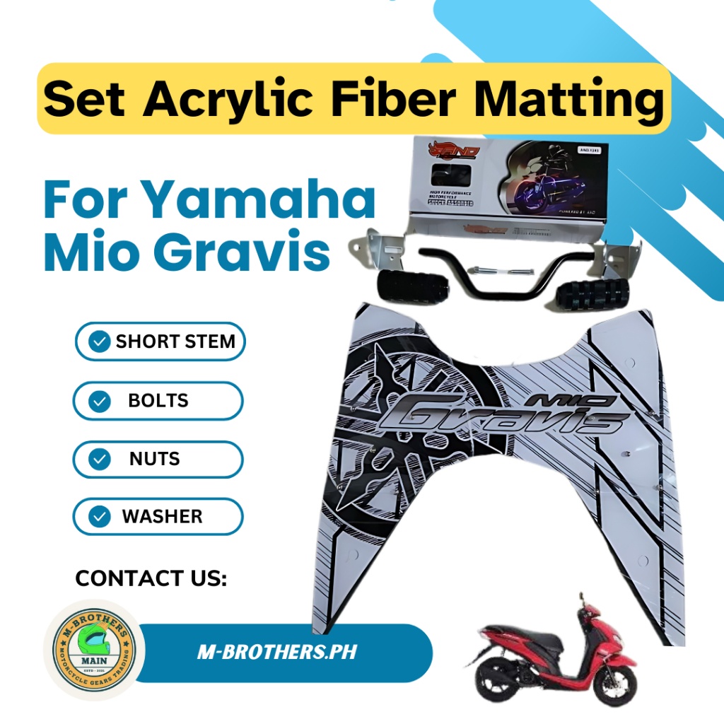 Mio Gravis (Set) Acrylic Fiber Matting With Short Stem Slider | Shopee ...