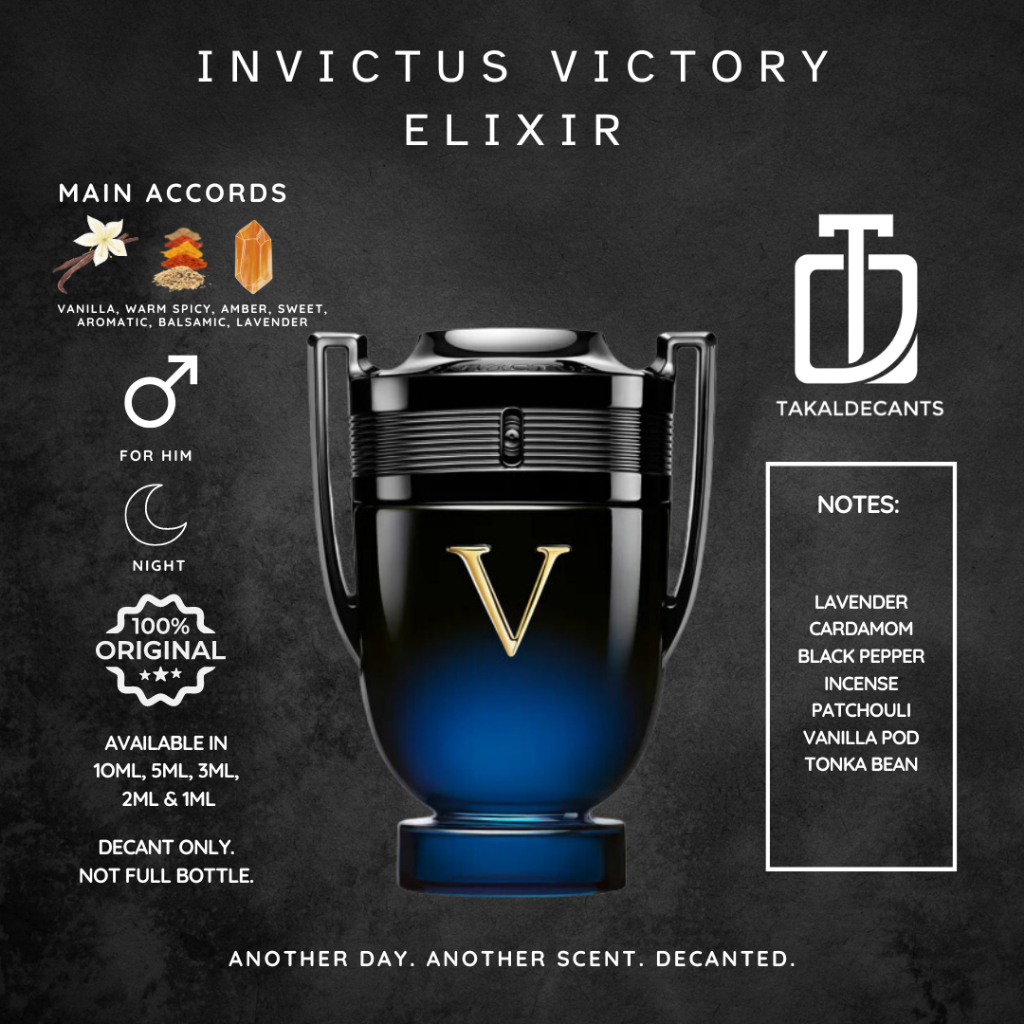 Perfume Decants - Invictus Victory Elixir (1ml/2ml/3ml/5ml/10ml ...