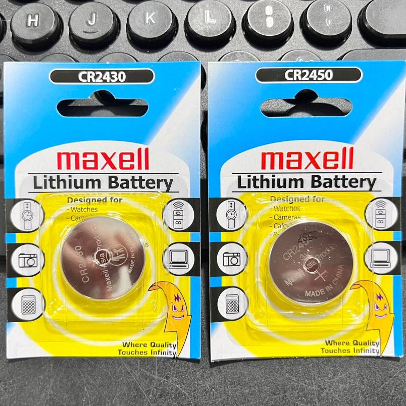 CR2430 CR2450 3V Maxell Original Lithium Coin Battery Round | Shopee Philippines