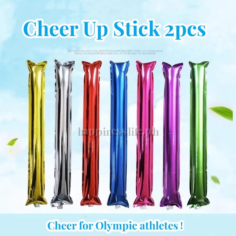 2pcs Cheer Up Stick Inflatable Balloon Clapper Bam Bam Stick Thunder ...