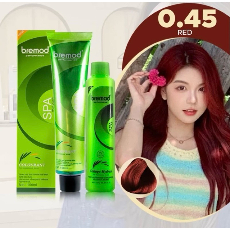 Bremod Hair Colourant 0.45 Red Available with Oxidizing or Bleach ...