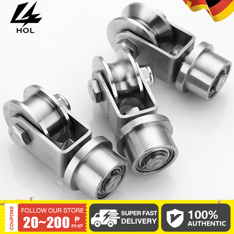 Swivel 360° Sliding Gate Roller Wheel With Bearing Heavy Duty Stainless ...