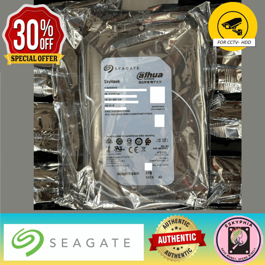 Seagate Skyhawk 4TB/ CCTV Surveillance Hard Disk Drive (for CCTV) SATA ...