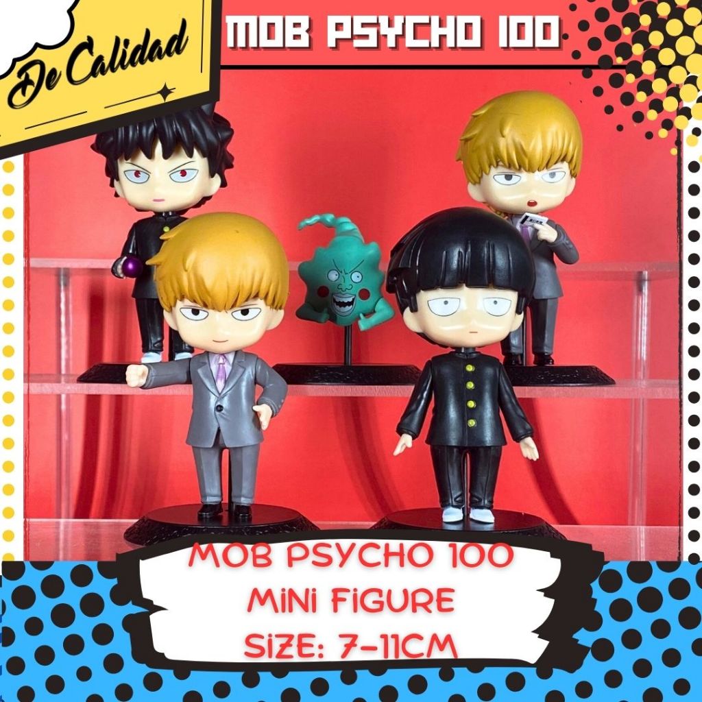 Mob Psycho 100 Mini Figure Shigeo Kageyama Arataka Reigen Mini Figure ...