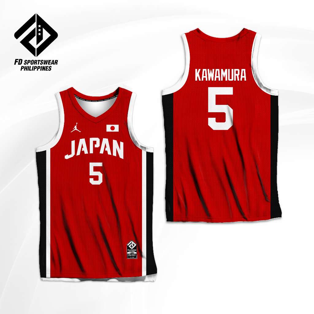 JAPAN BASKETBALL 2024 OLYMPIC FD FULL SUBLIMATED JERSEY | Shopee ...