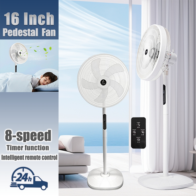 【Buy 1 Take 1】Electric Fan 16inch Remote Control Shaking Fan Floor Fan ...