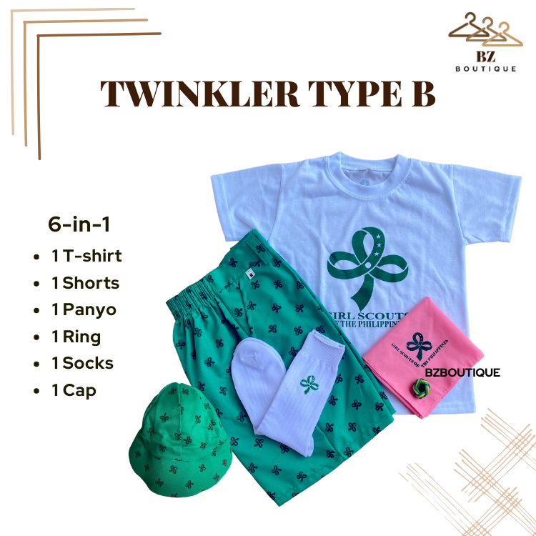 Twinkler Type B Complete Set of School Uniform for Girl | BZ Boutique ...
