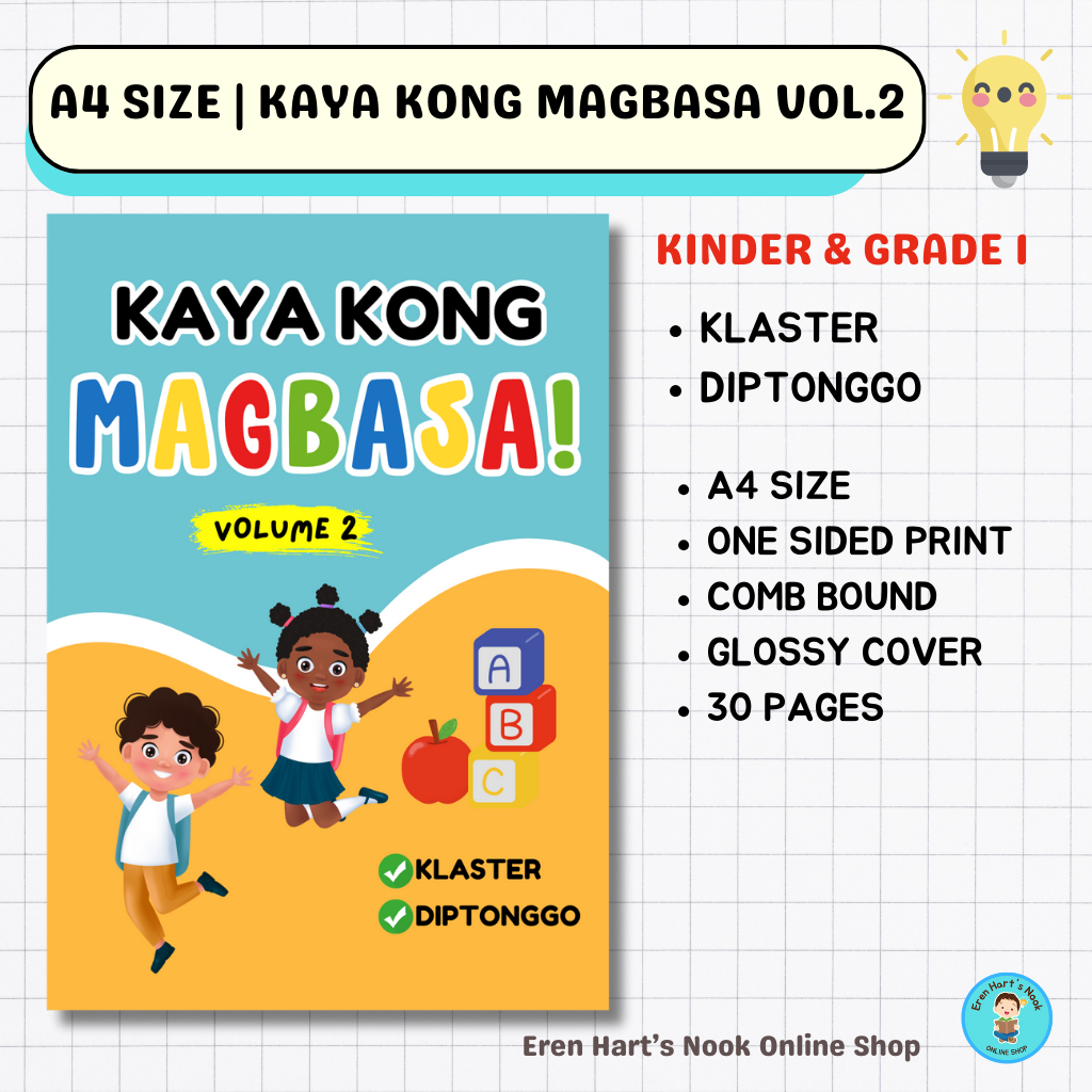 KAYA KONG MAGBASA VOL.2 | PAGBASA SA FILIPINO | GRADE 1 AND 2 | Shopee ...
