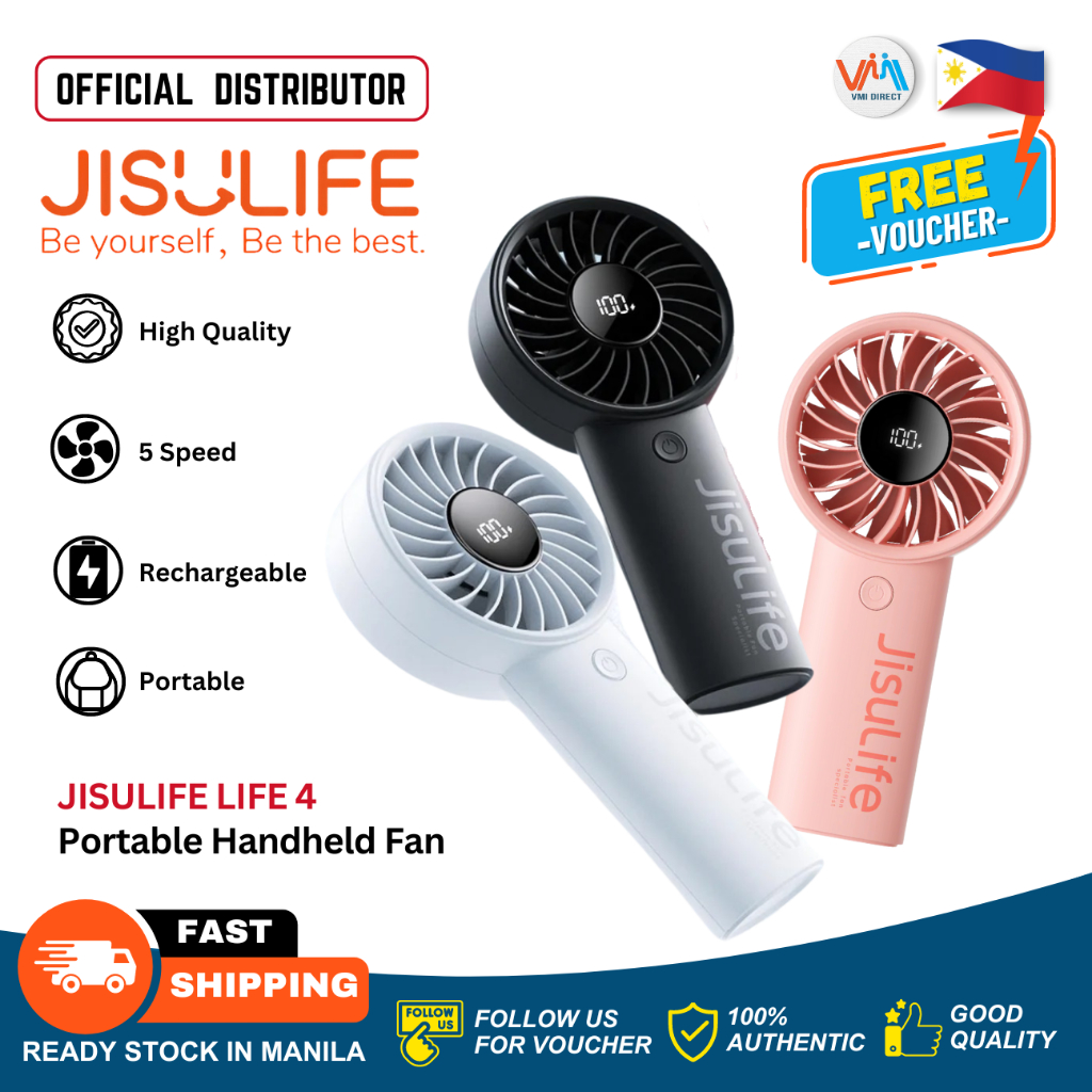 Jisulife Fan Life4 Handheld Portable Fan 3600mah 5000mah USB ...