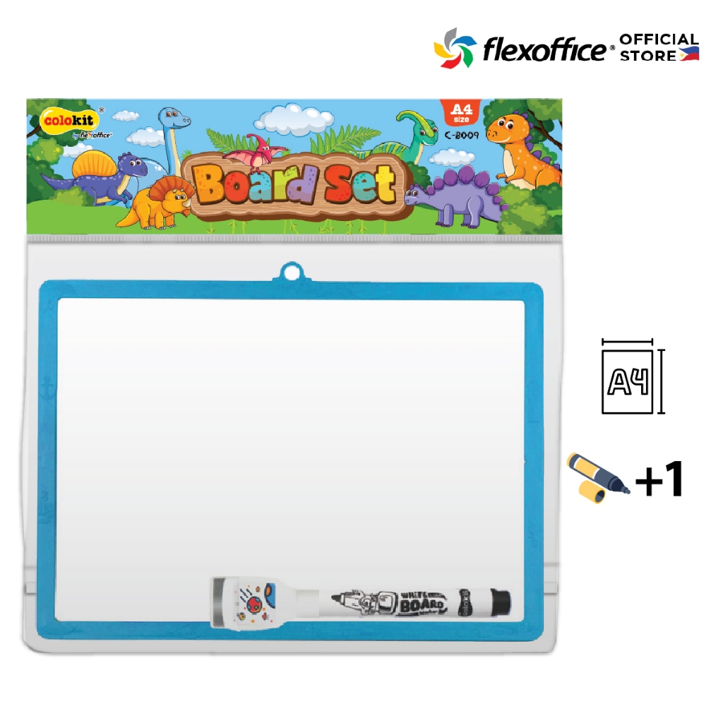 FlexOffice Boards Set C-B009 sizeA4 - free 01Marker - Double side for ...