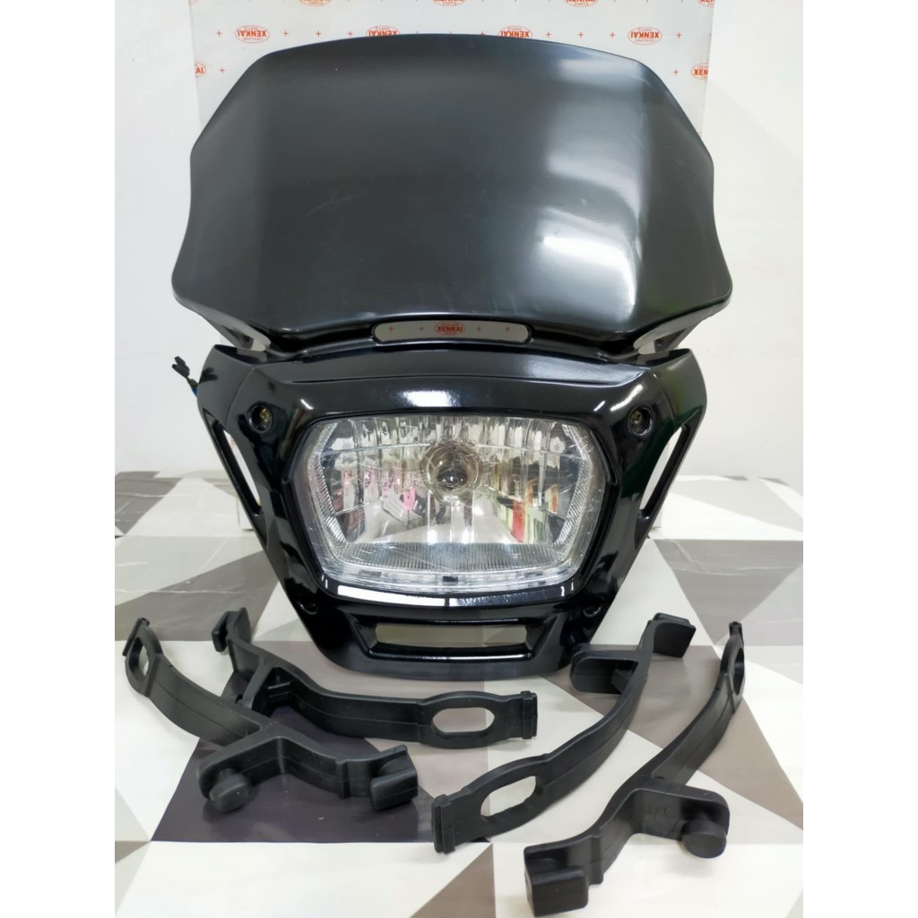 XRM Prorider Headlight Assy (black) | Shopee Philippines