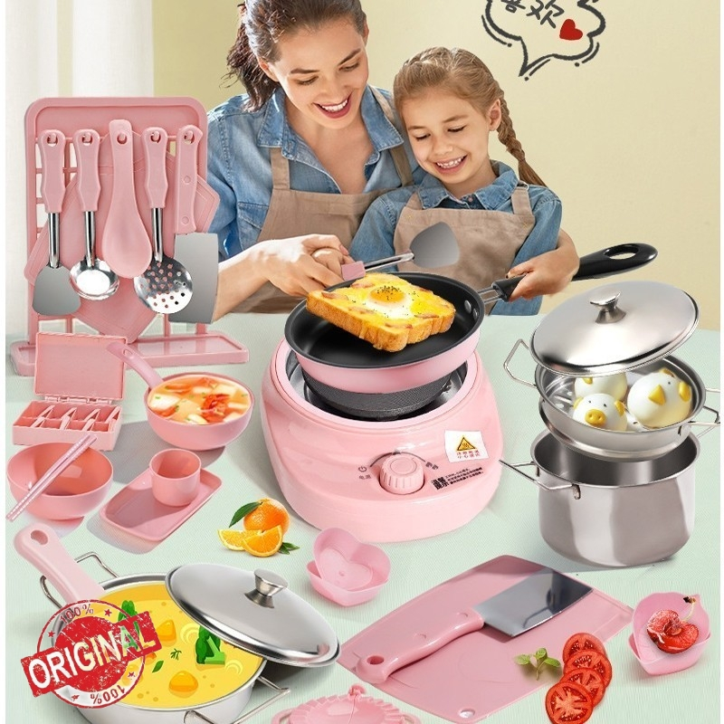 Mini Real Cooking Set Kitchen Toys for GirlsToys Ketchen Toys for Kids ...