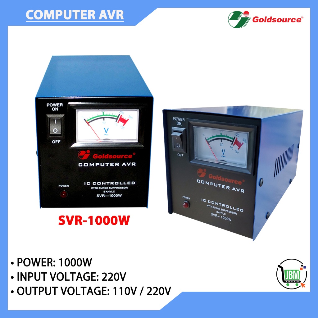 Goldsource AVR for Computer Automatic Voltage Regulator 1000W SVR-1000W ...