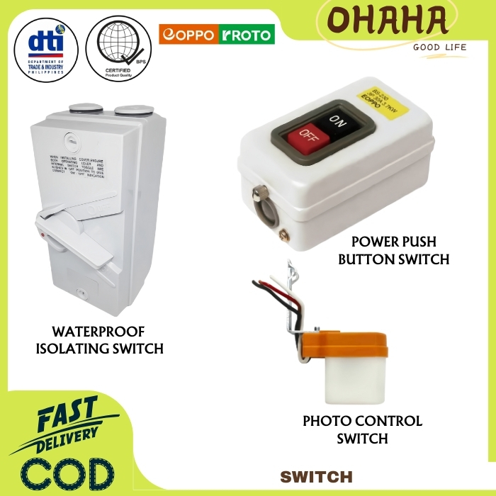 OHAHA INDUSTRIAL DUSTPROOF WATERPROOF 1P/2P/3P/4P ISOLATOR SWITCH POWER ...