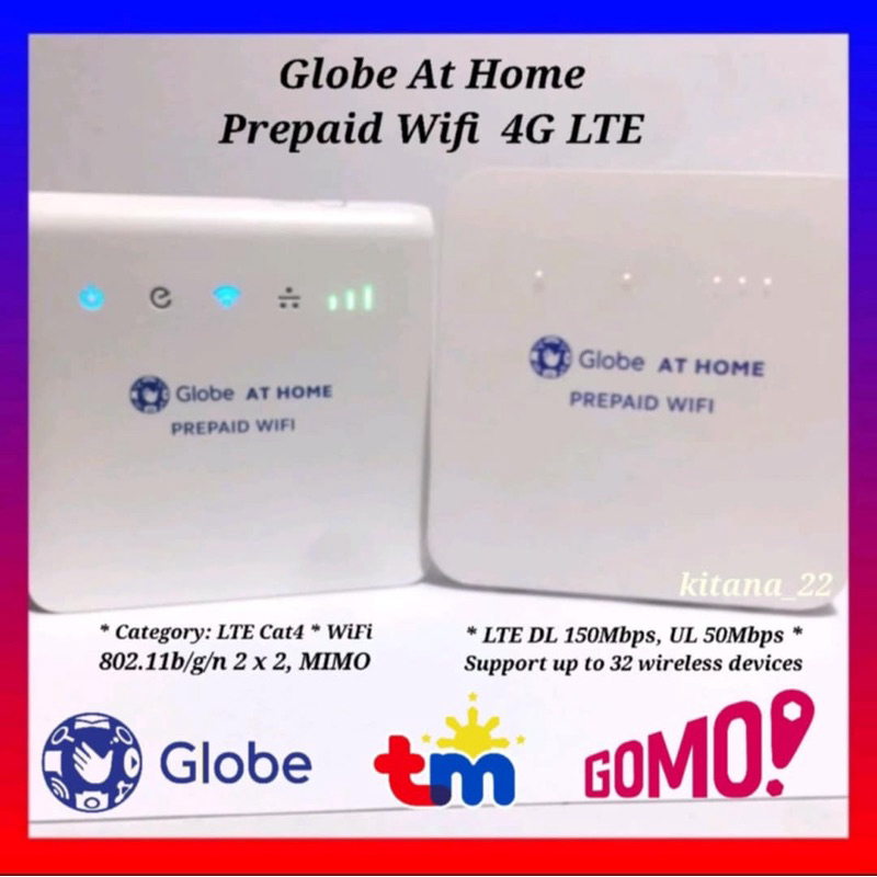 GLOBE AT HOME PREPAID WIFI ( Globe, TM, GOMO ) | Shopee Philippines