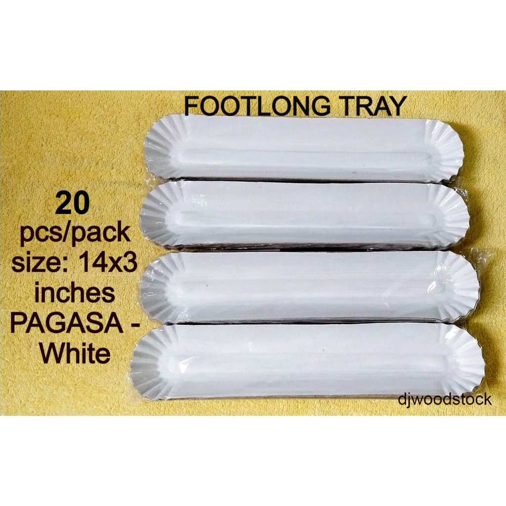 FOOTLONG TRAY WHITE SOLD PER PACK | Shopee Philippines
