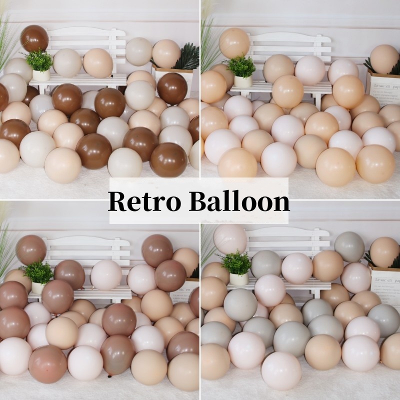 30pcs 10inch Retro Balloons Wedding Balloons Party Backdrop Decoration ...