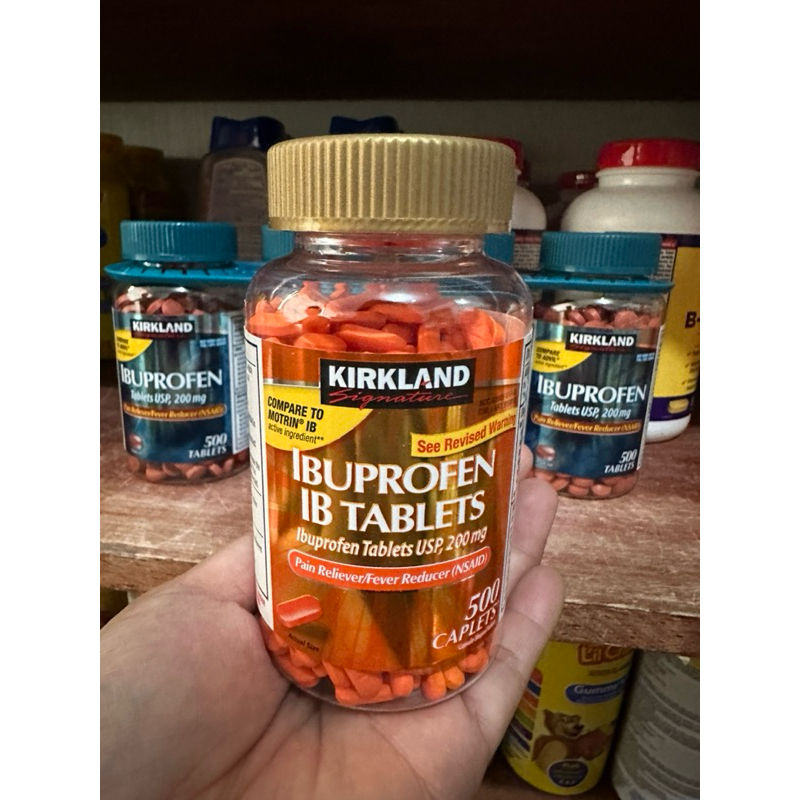 kirkland Ibuprofen IB tablets,200mg,500tablets (june 2025 exp) | Shopee ...