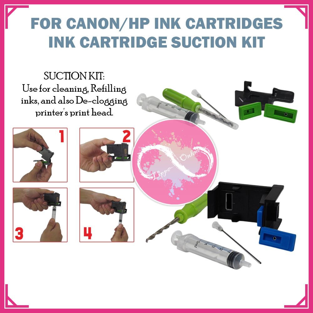 Suction tools or Refill kit for Canon Pixma hp deskjet ink empty ...
