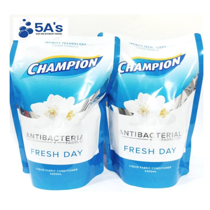 CHAMPION FRESH DAY 1000 ML (2 pouches) LIQUID FABRIC CONDITIONER ...