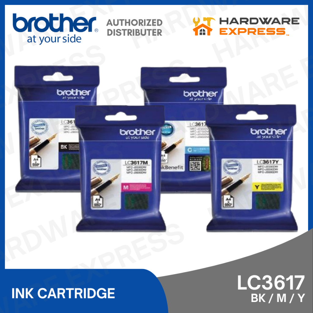 Brother InkBenefit LC3617 Ink Cartridge (Black, Magenta, Yellow ...