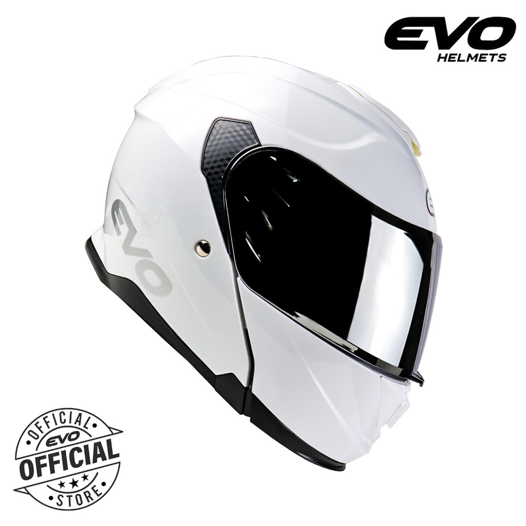 EVO VXR-5000 Plain Modular Dual Visor Helmet Motorcycle with Free Clear ...