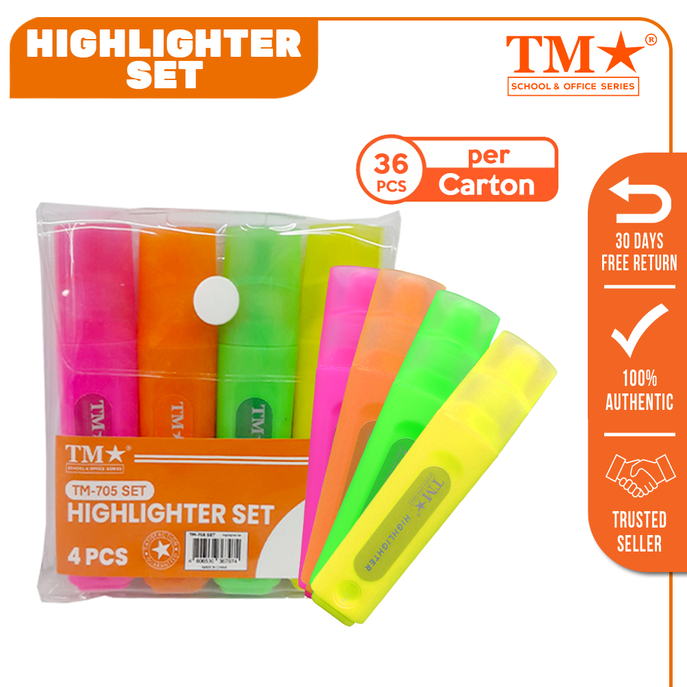 TM 36 sets Highlighter Set (TM-705 SET) | Shopee Philippines