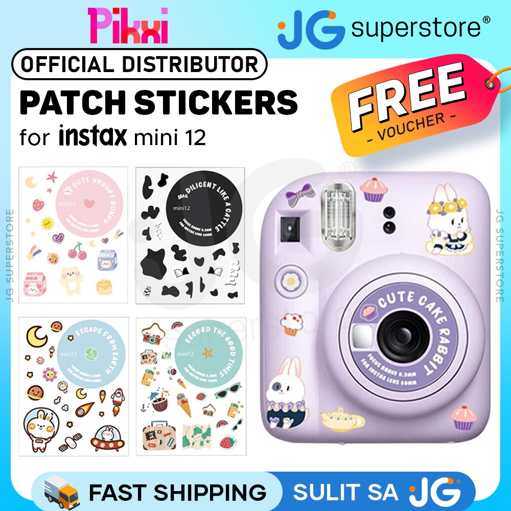 Pikxi Cartoon Body Patch Sticker Set for Instax mini 12 Film Camera ...