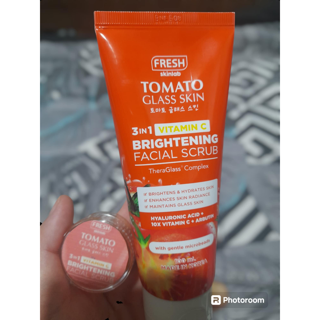 Fresh Skinlab Tomato 3in1 Vit C Brightening Facial Scrub | Shopee ...