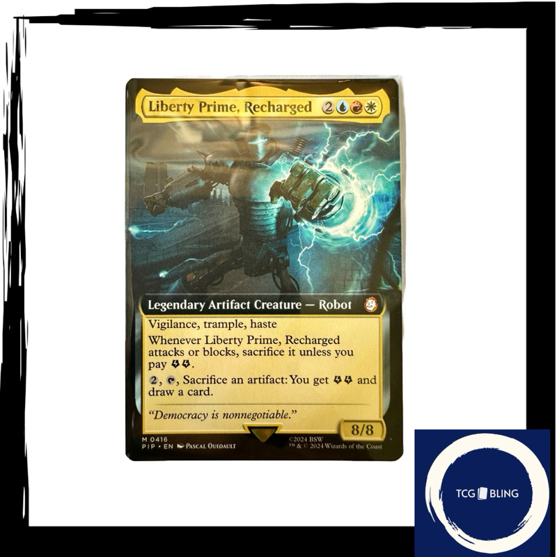 Liberty Prime, Recharged MTG - Universes Beyond: Fallout (Extended Art ...