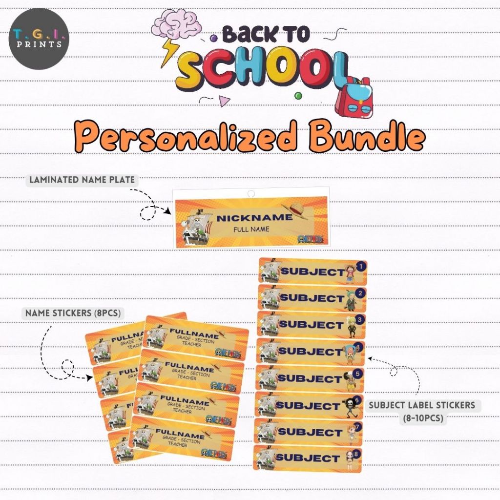 Nametag and Notebook Label Sticker Bundle | Shopee Philippines
