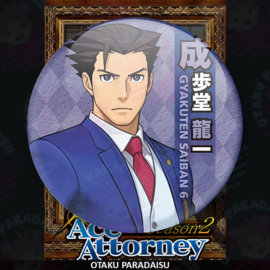 Ace Attorney Button Pin / Badge Gyakuten Saiban Pins / Badge | Shopee ...