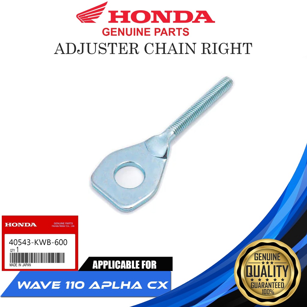 HONDA GENUINE ADJUSTER CHAIN RIGHT FOR WAVE 110 ALPHA ( 40543-KWB-600 ...