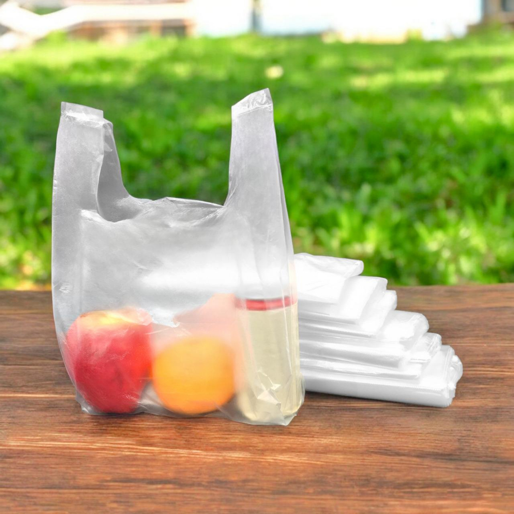 50PCS Clear Sando Bag Plain Clear Take out Plastic Sando Bag with ...
