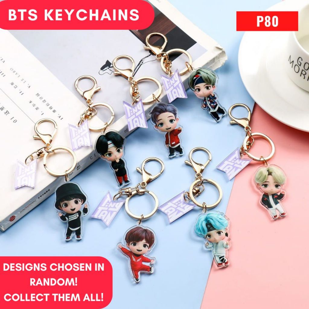 BTS TINYTAN GOLD KEYCHAIN JK JUNG KOOK V JIMIN RM JHOPE SUGA JIN | Shopee Philippines