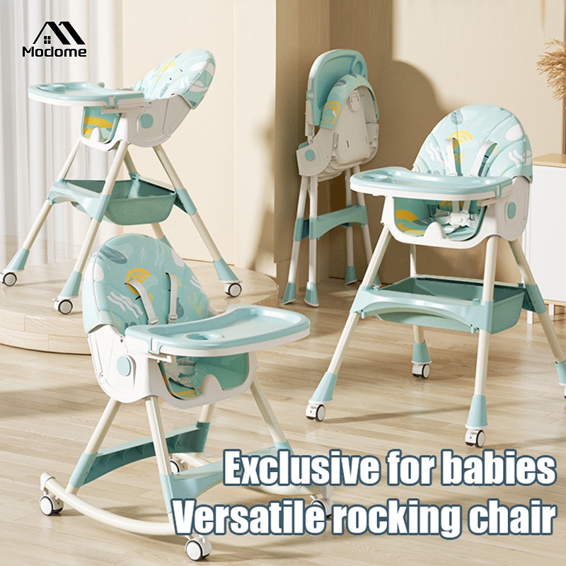 High Chair for Baby Foldable Adjustable Height Baby High Feeding Chair ...