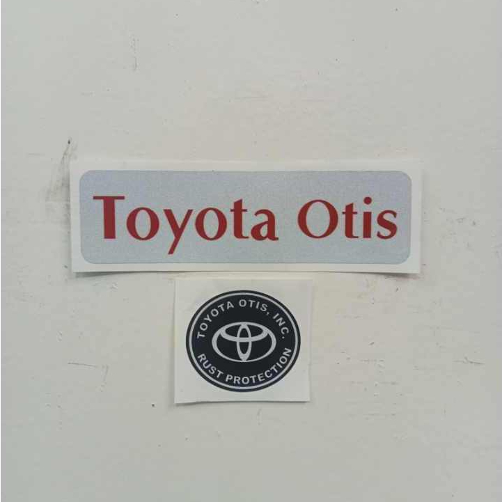 Toyota Otis decals reflective sticker | Shopee Philippines
