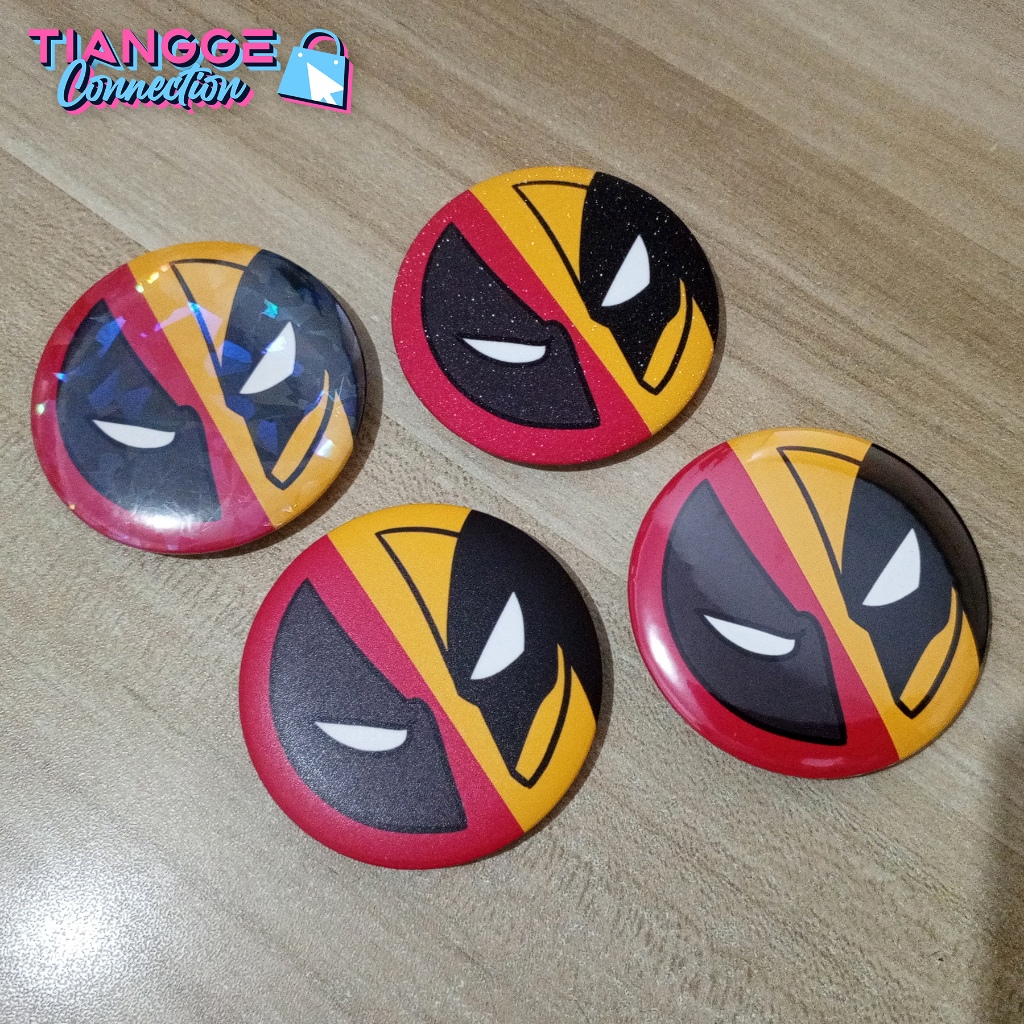 DEADPOOL & WOLVERINE pin (marvel movie) button accessory for bags, caps ...