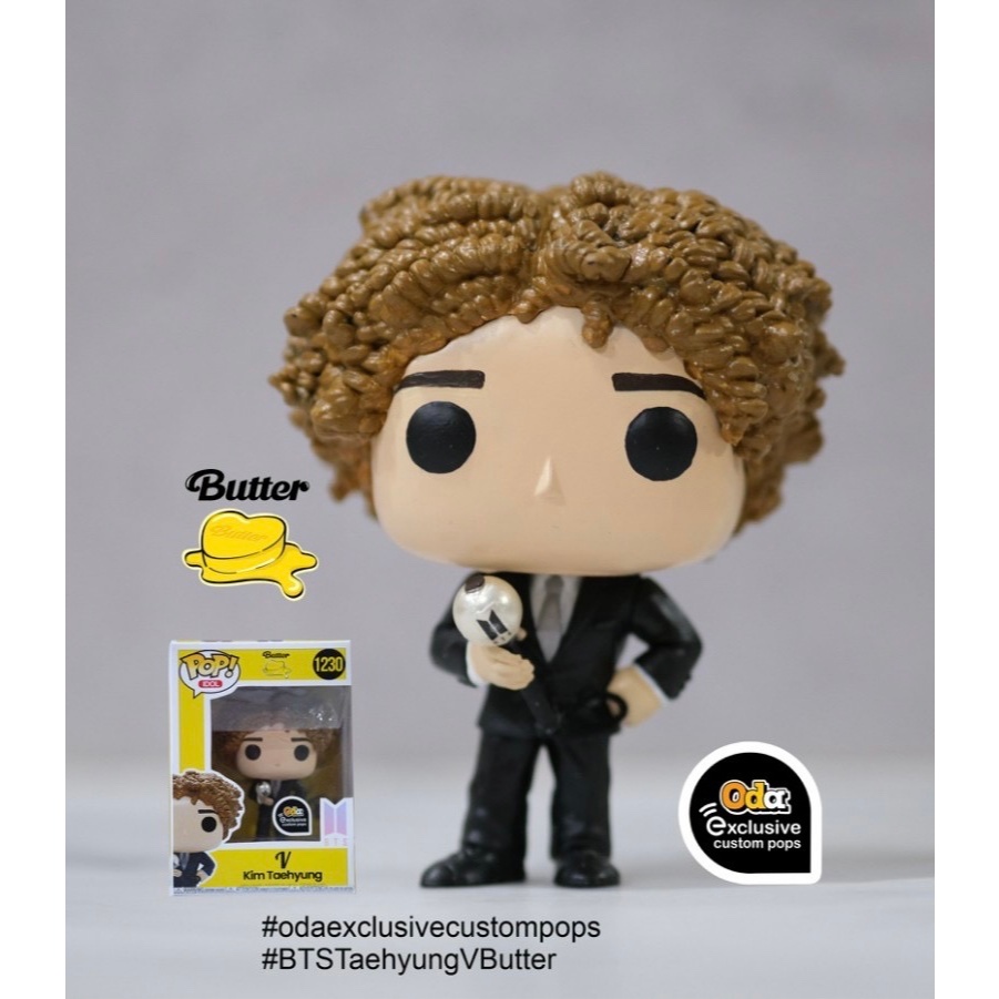BTS V Taehyung Butter Custom Funko pop (Created by Oda Exclusive Custom pop) | Shopee Philippines