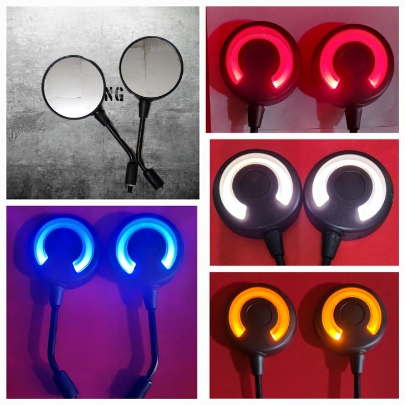 Classic Round Side Mirror with Halo light | Shopee Philippines