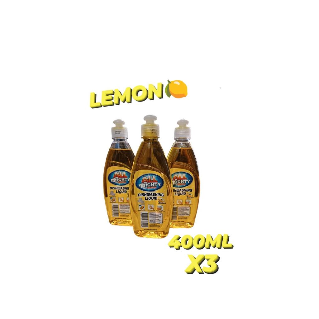 Mighty Clean/ All Mighty Dishwashing Liquid 400ml x 3 pcs - 400ml DWL ...